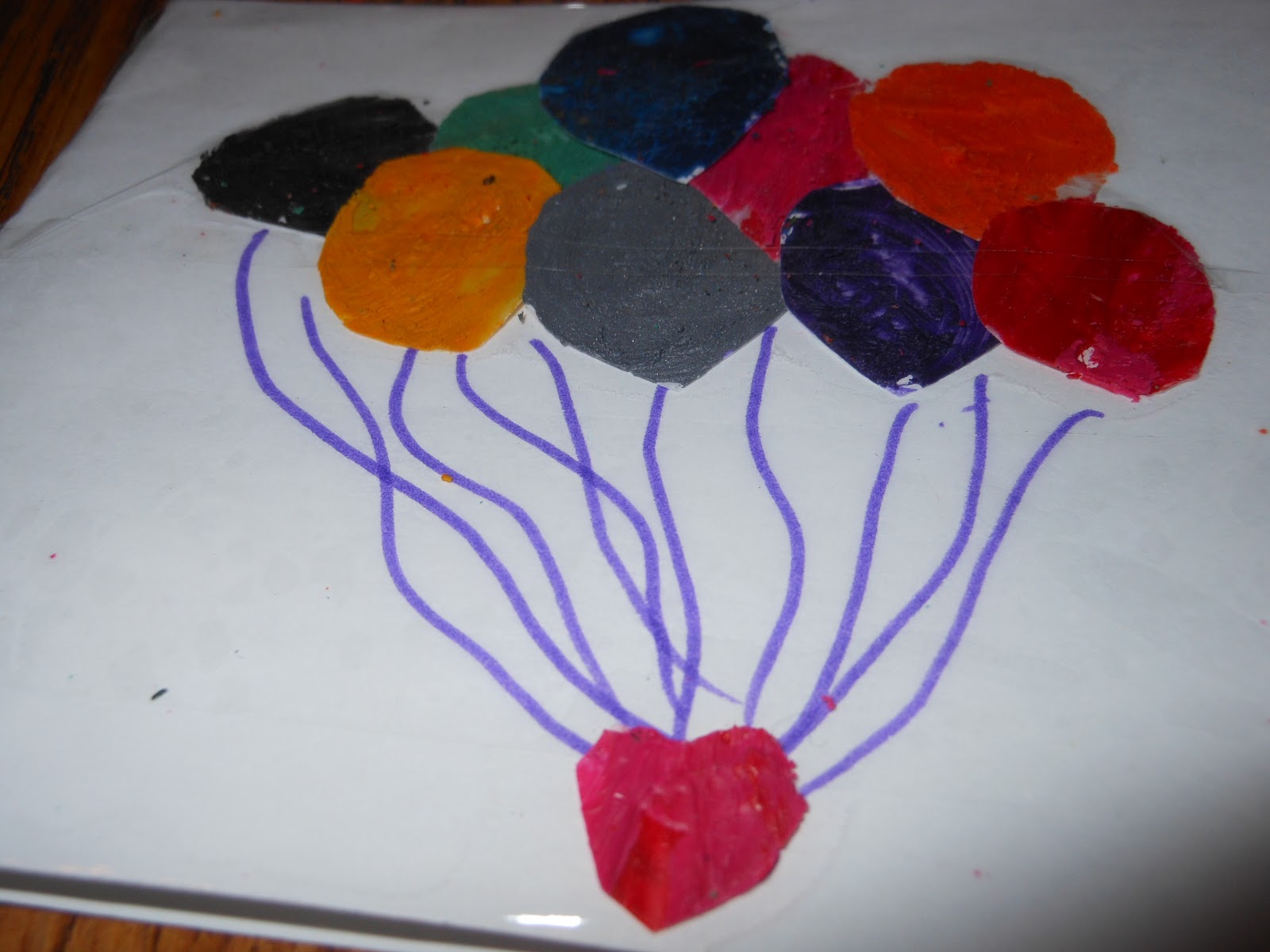 Glue, Paper, Scissors, Craft!: Painting With Crayons
