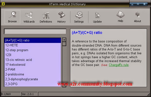 A2R Community Share: Free Download XTerm Medical Dictionary