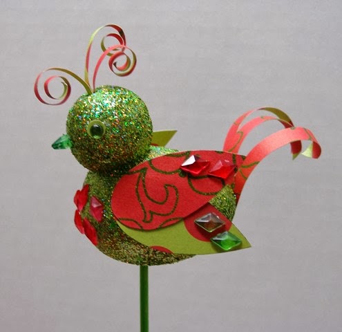 Terry Ricioli Designs: Ornament Blog Hop - Glitter Birds