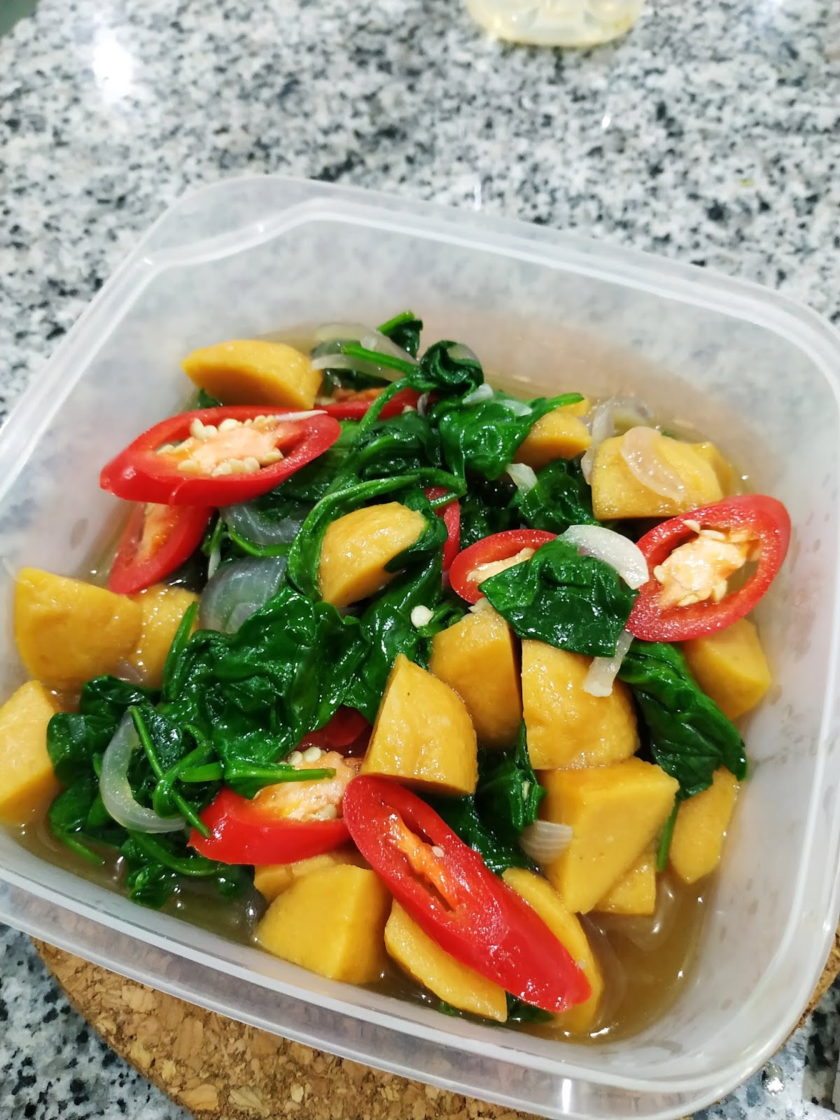 Resepi Sayur Bayam Simple Goreng Sos Tiram - mommywinwin