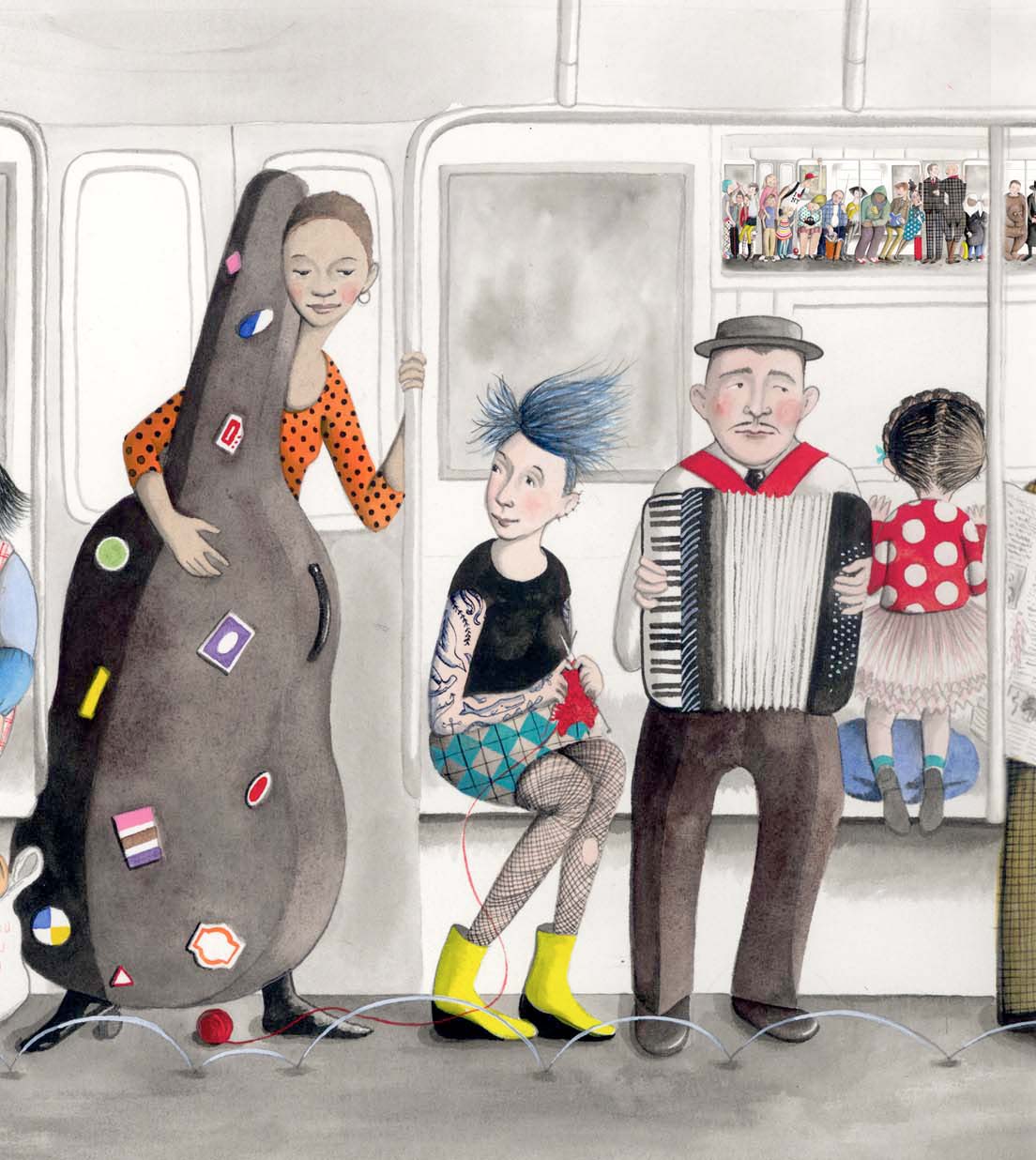 Sophie Blackall: Poster on the New York Subway