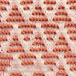 Striped Chevron 🧶 Mosaic Knitting