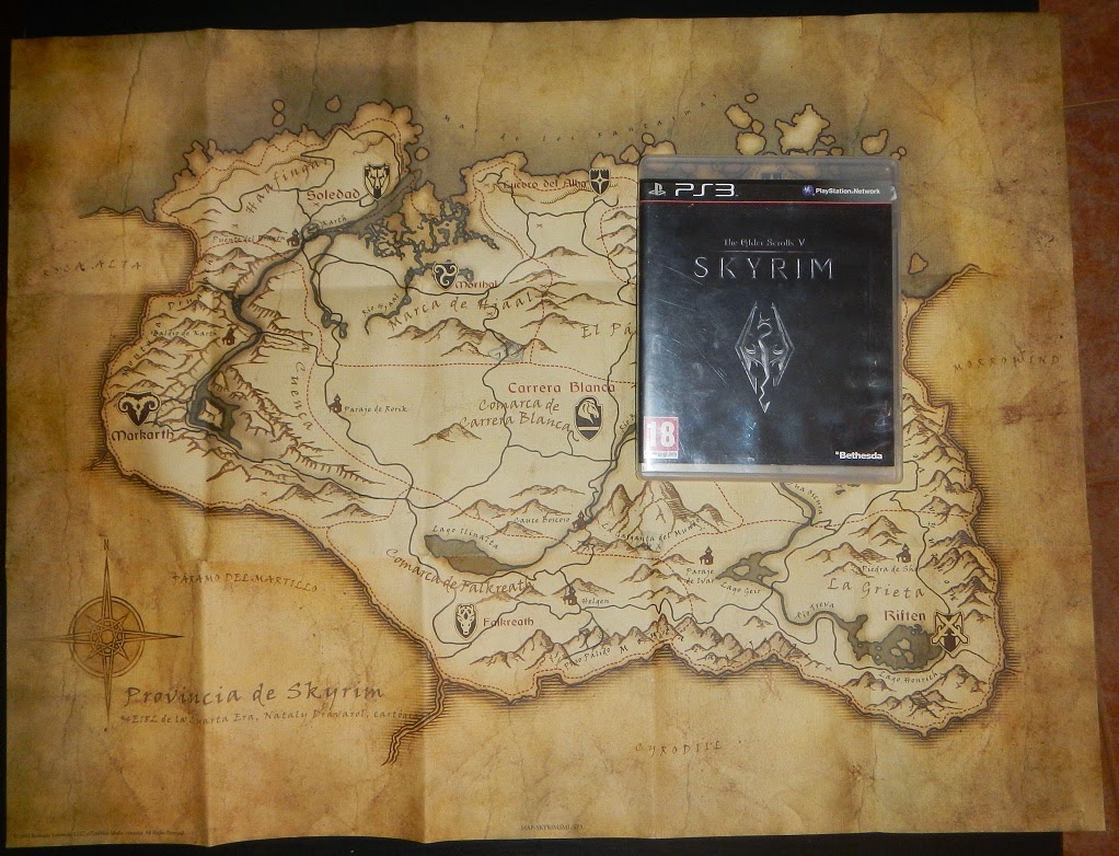 Aizen Trade: PS3 - THE ELDER SCROLLS V - SKYRIM (EDICION MAPA DE TELA ...