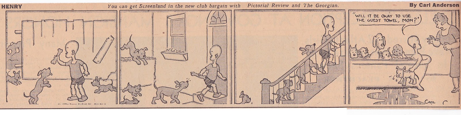 Mike Lynch Cartoons: Some Early HENRY Comic Strips by Carl Anderson ...
