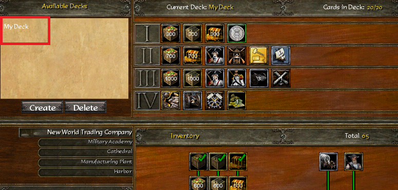 AGE OF EMPIRES III: HOW TO ADD MORE CARDS IN DECK