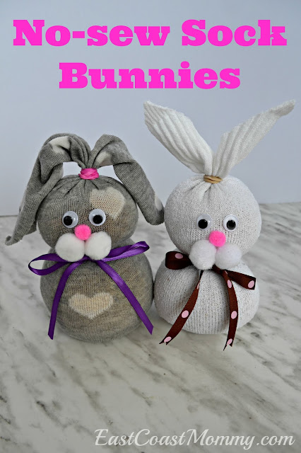 East Coast Mommy: No-sew Sock Bunnies