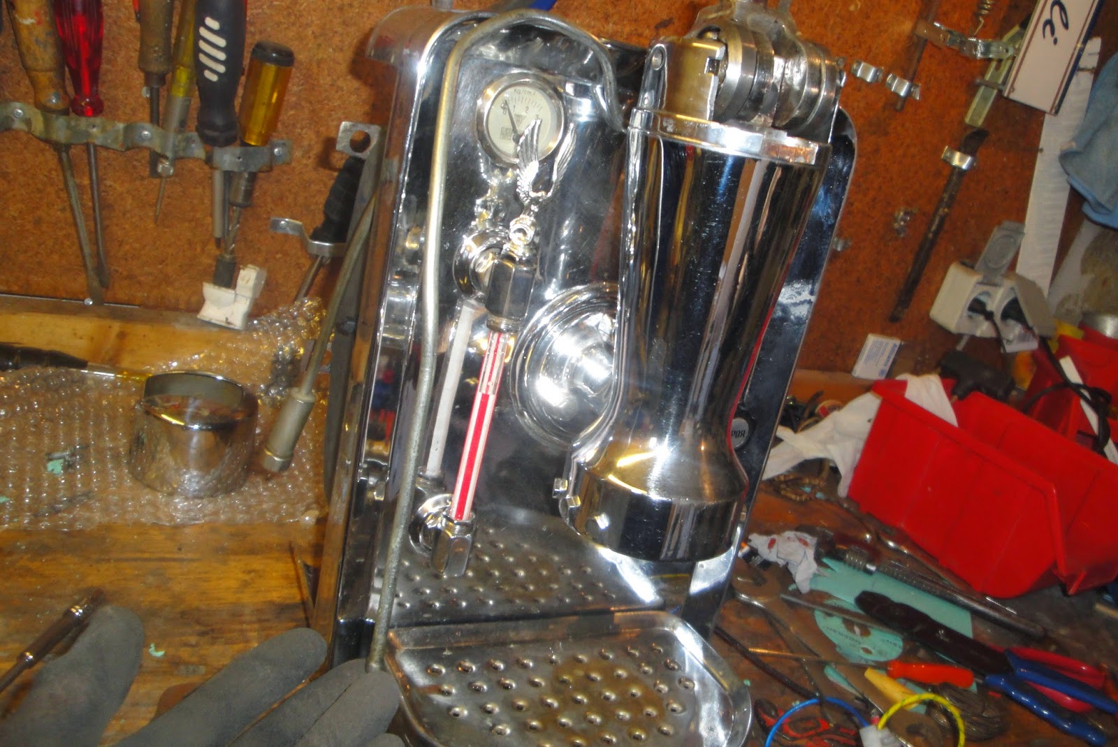 Caffé Maschinen aus allen Zeiten Vintage und Neuzeit: Lever Machine for ...