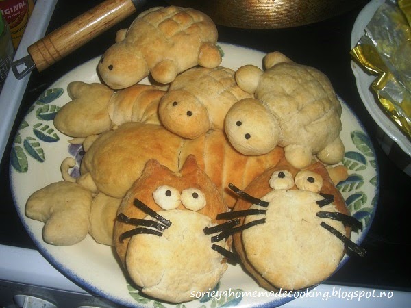 Sorieya's Homemade Cooking: Homemade Animal Shape bread
