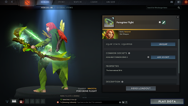 Windranger - Peregrine Flight ( Immortal ) Dota 2 | NooBeLapak Game