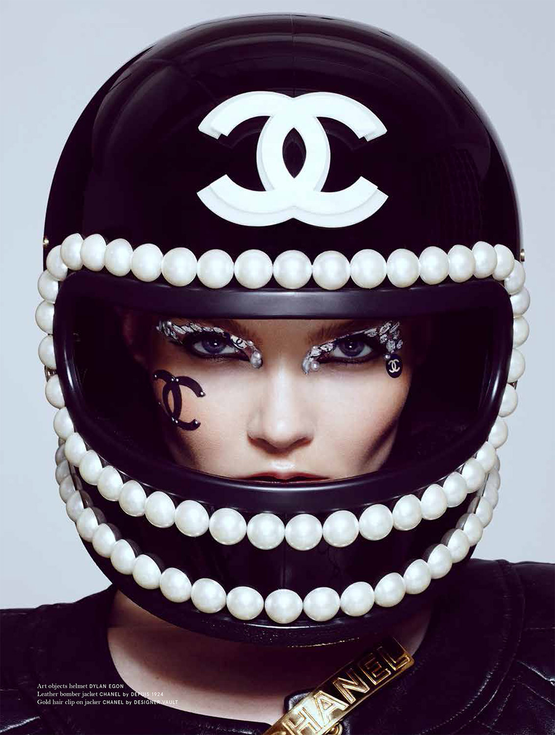 Chanel Temporary Tattoos Beauty Editorial Shoot with model Enly Tammela ...