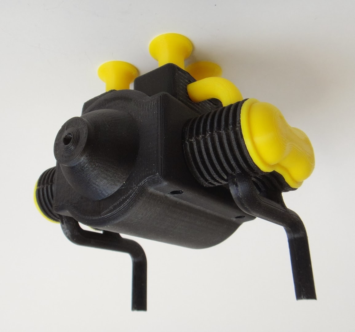 The Tinkers Workshop: 3D Printed Engine For Lego Gyrocopter Project