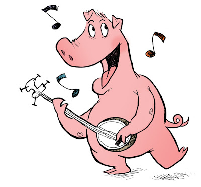 Dueling Banjo Pigs: Stacy Curtis: Happy Banjo Pig
