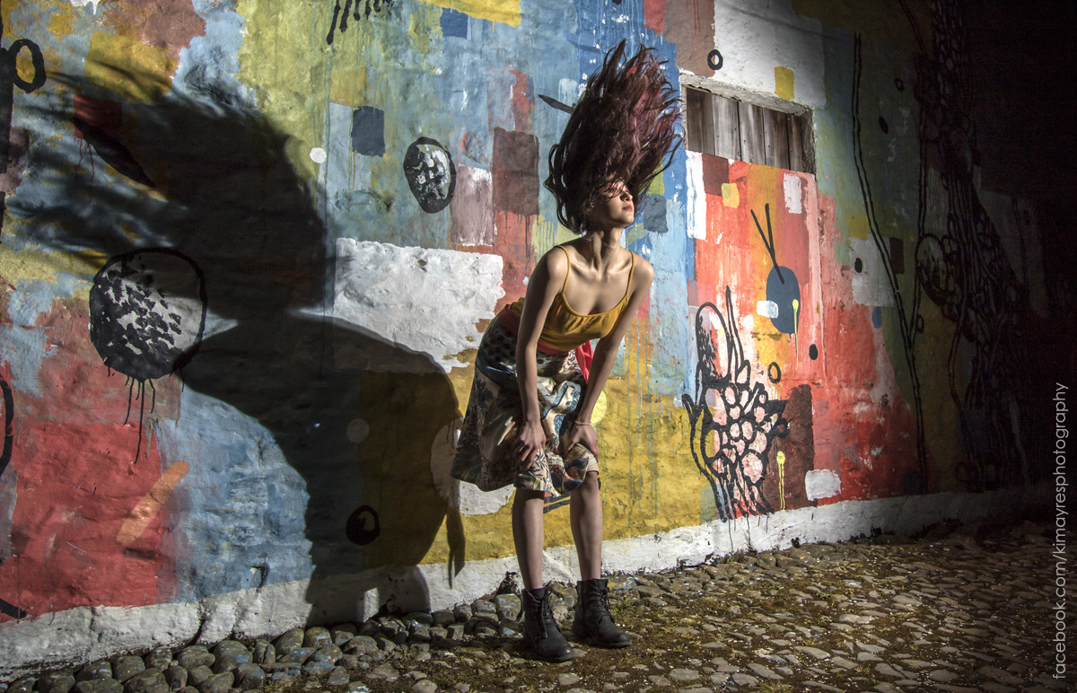 Photo shoot at the Rural Mural - Painting With Shadows