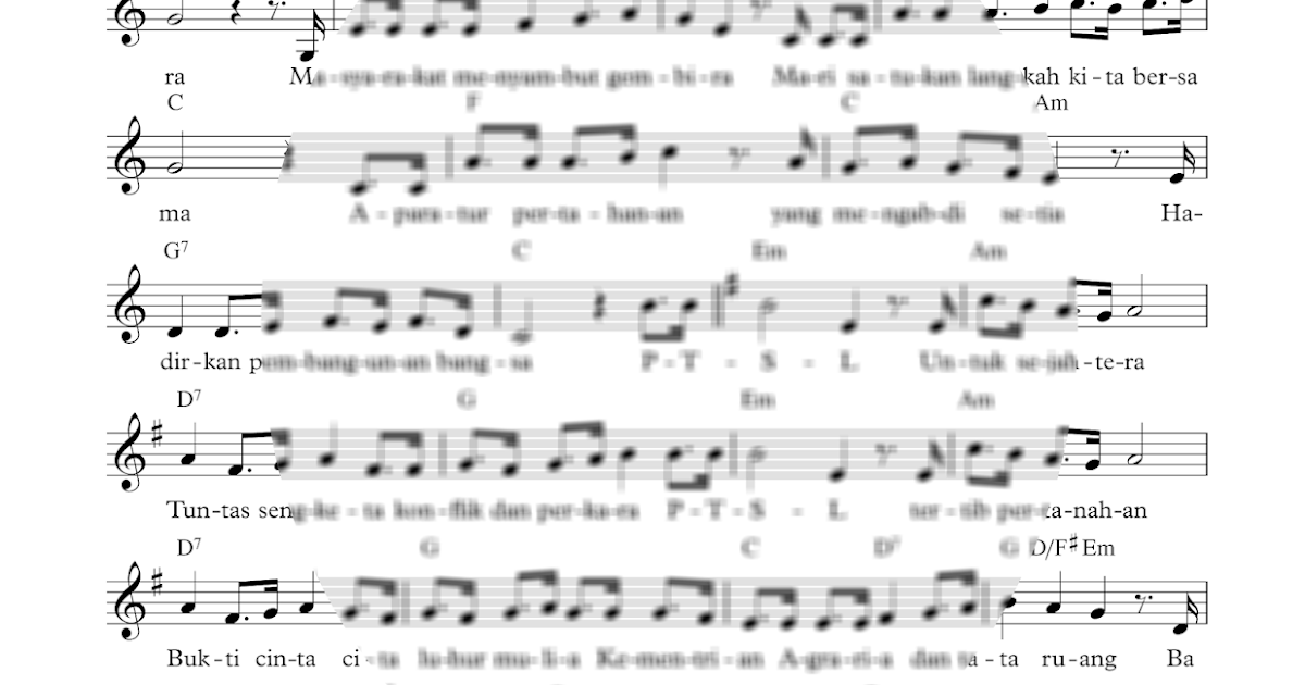 Contoh Pesanan Menulis Partitur Not Balok Lagu Mars - Jasa Menulis ...