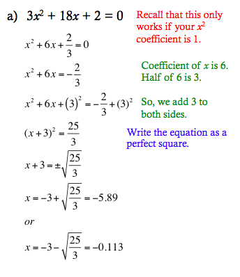 BHMS Proving it!: 8th Grade - Completing the Square