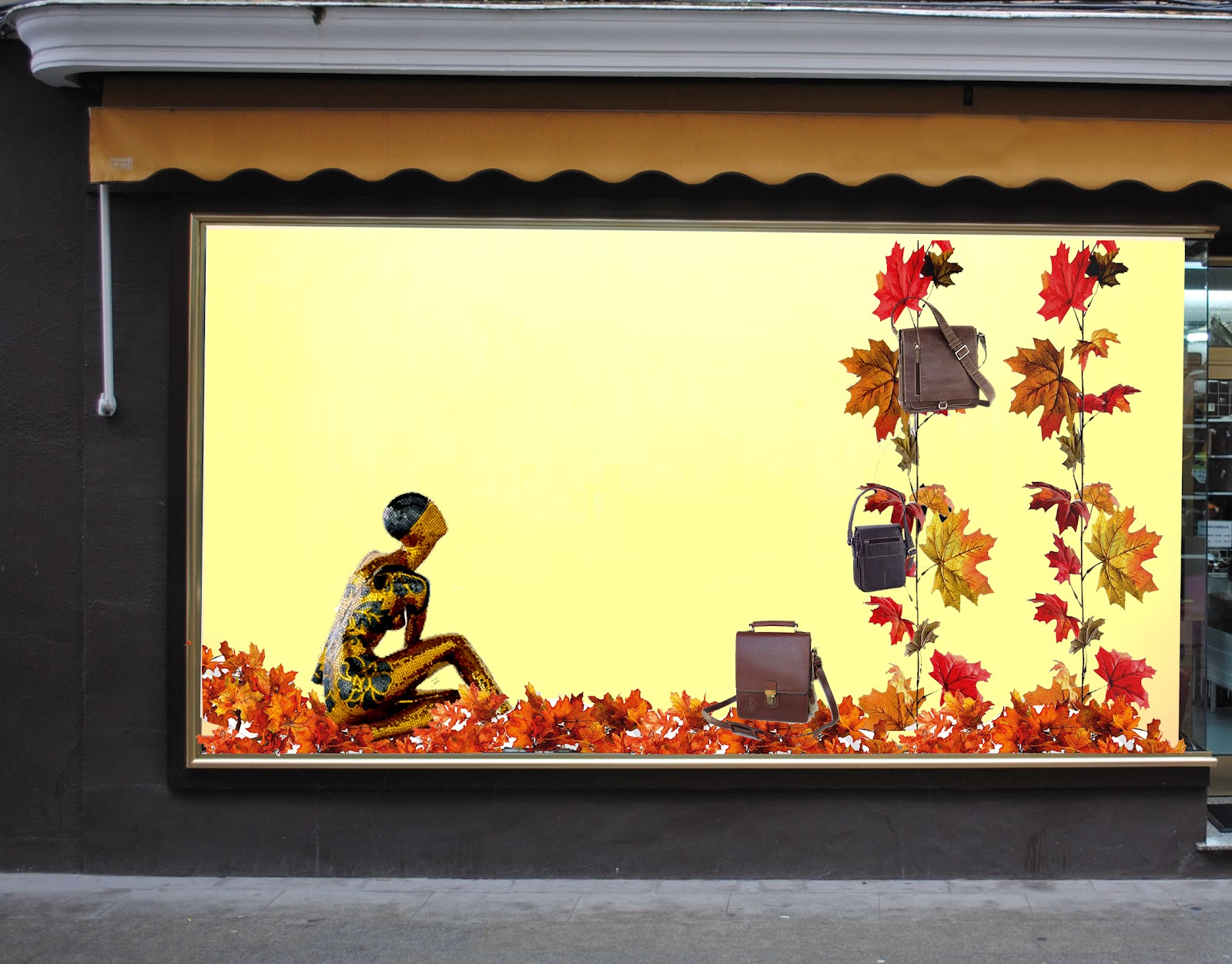 DISEÑO DE ESCAPARATES PARA TIENDA DE BOLSOS Y MALETAS DE VIAJE