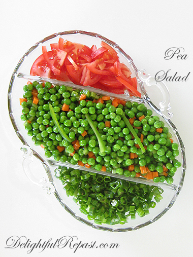 Delightful Repast: Pea Salad - Marinated Green Pea Salad