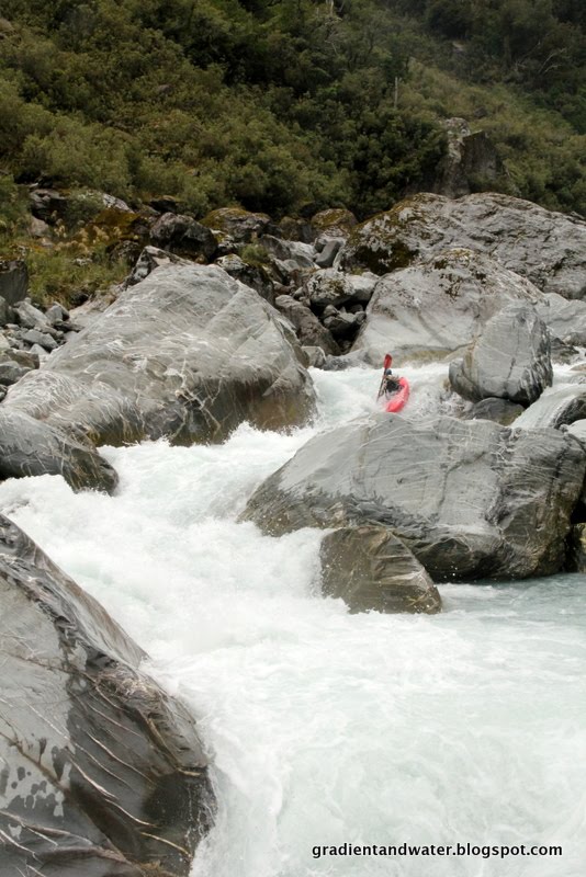 Gradient & Water: Upper (Upper) Whataroa River - West Coast, NZ