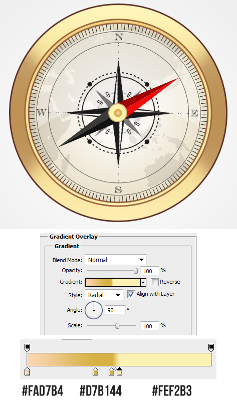 Tutoriais-PSD: Criar um ícone Compass elegante / Vintage no Photoshop