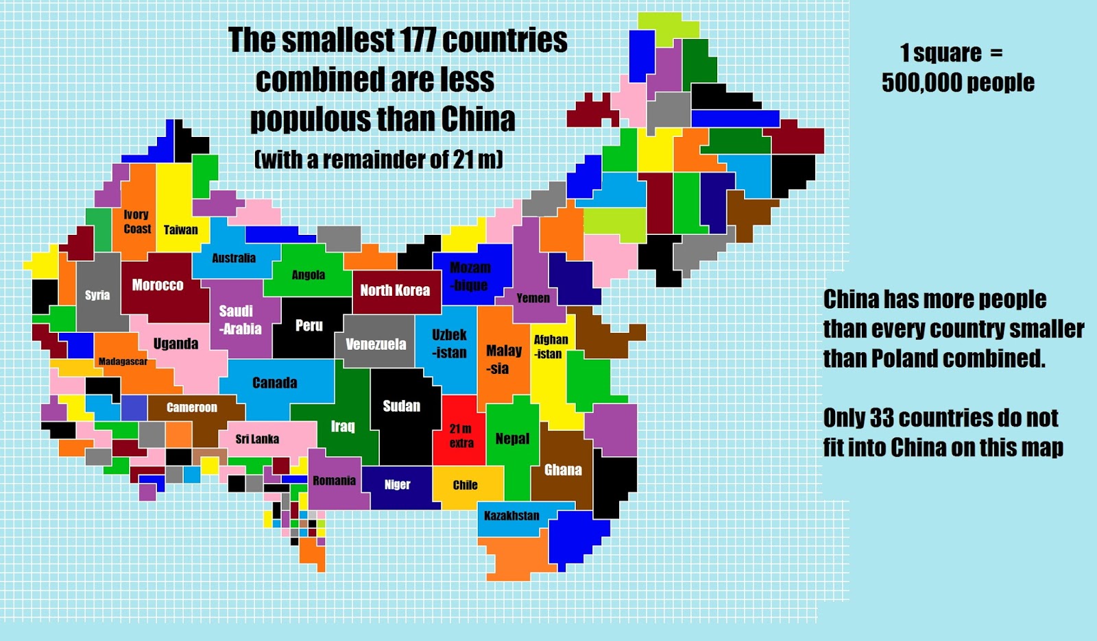 World Population Cartograms - Vivid Maps