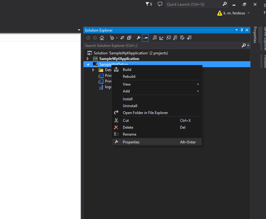 How to Build WPF project with Setup file (Installer Project)