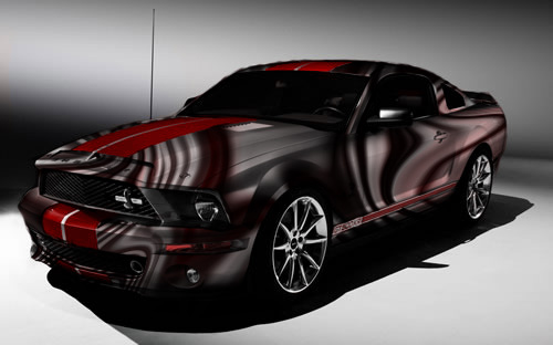 Evan's Graphic Arts Stuff: Zebra Painted Mustang