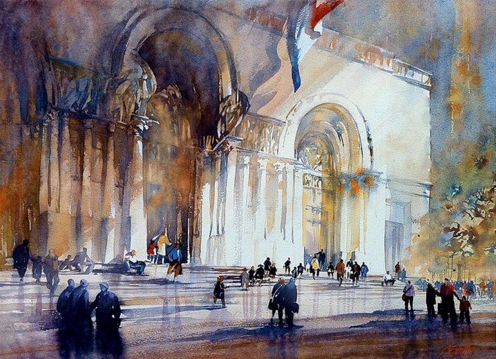 Arte y Actividad Cultural: Cuadros de Paisajes Pintados con Acuarela ...