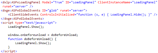 My Work: Show loading panel while page loading and unloading using ...
