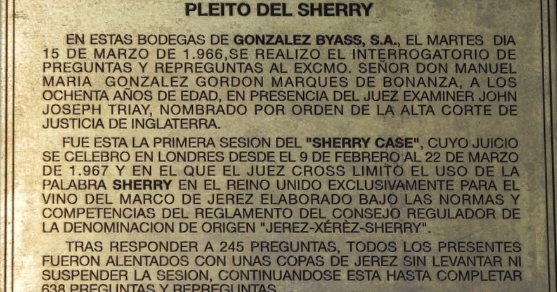 Jerez-Xeres-Sherry: El Pleito del Sherry “The Sherry Case”