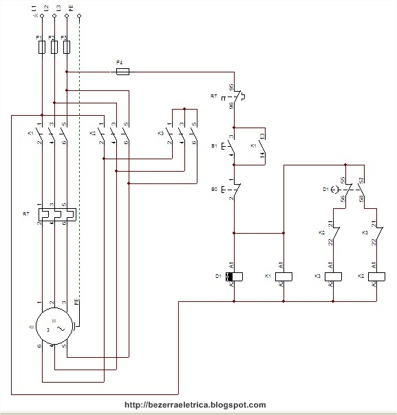 Bezerra Elétrica: Partida com Comutação Estrela-Triangulo de um Motor ...