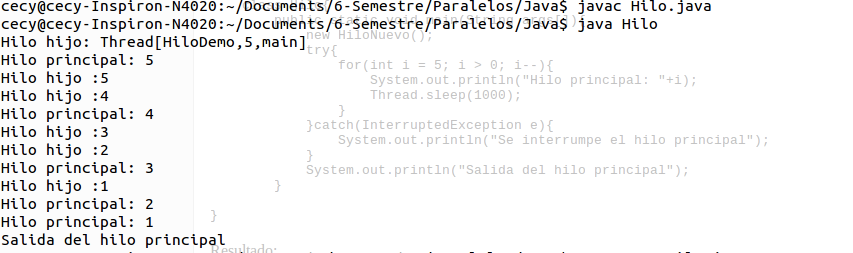 Cecilia Urbina: Java multitarea