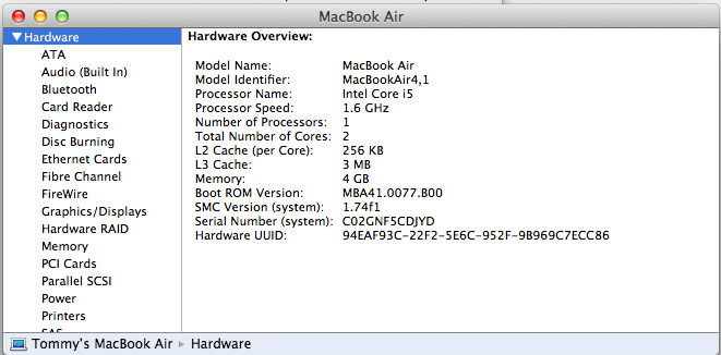 Mac Beginner: How to check the system configuration