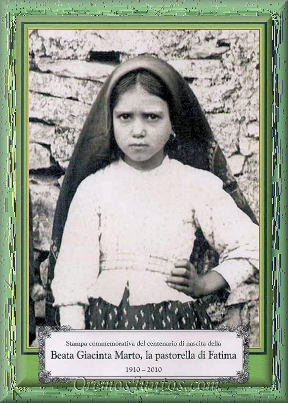 Vidas Santas: Santa Jacinta Marto, Vidente de Fátima