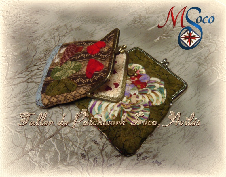 Patchwork Soco: Monederos de boquilla y Conjunto en lino