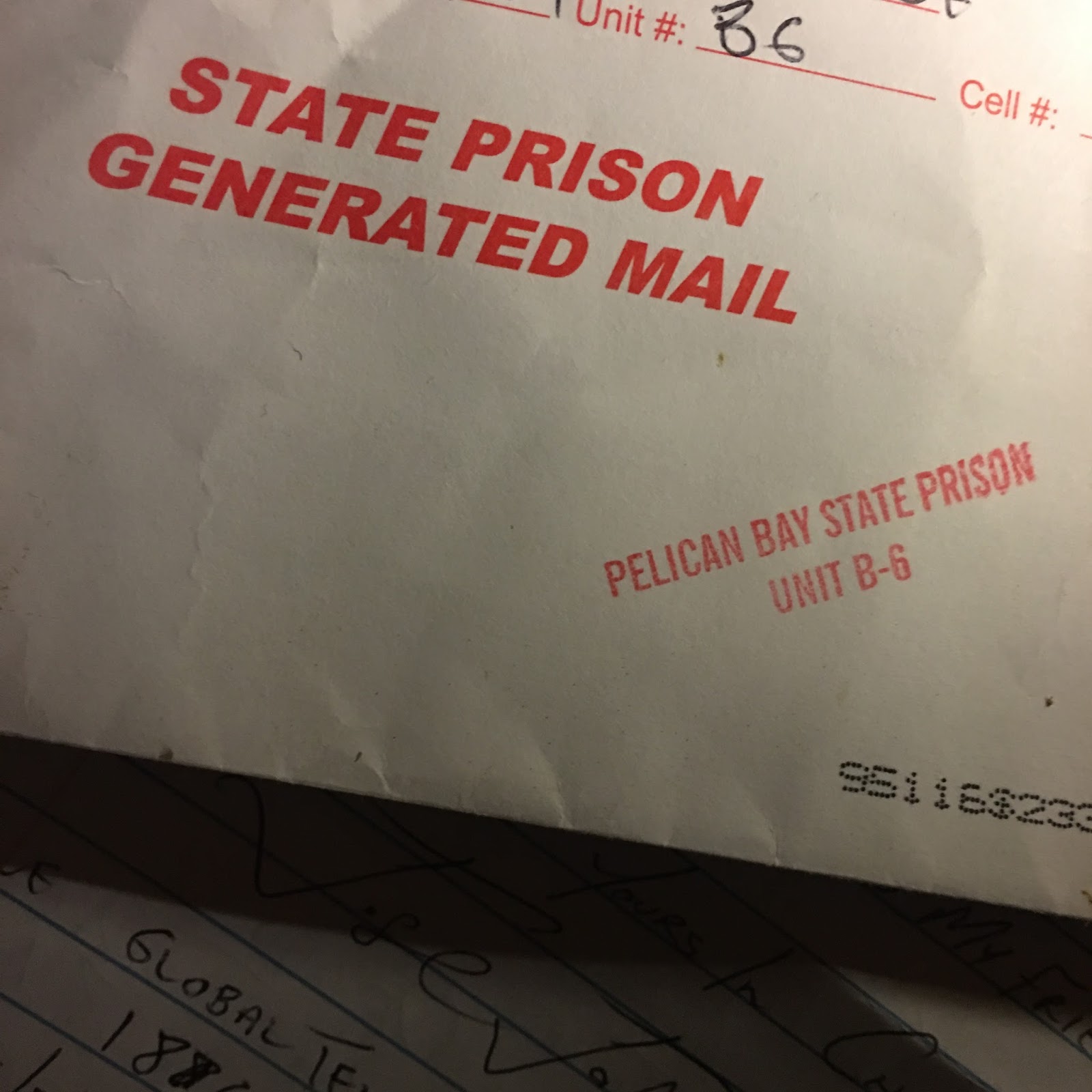 The Life of a Demoniac: PRISON LETTER | Support works both ways (I hope)