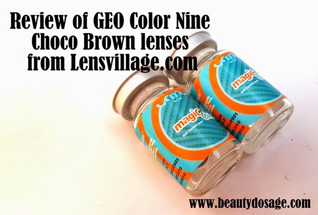 Review and EOTD of Geo Color Nine 9 Choco Brown Lenses from lensvillage ...