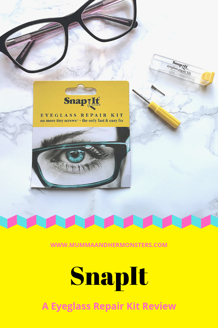 SnapIt...A Eyeglass Repair Kit Review - Mumma And Her Monsters