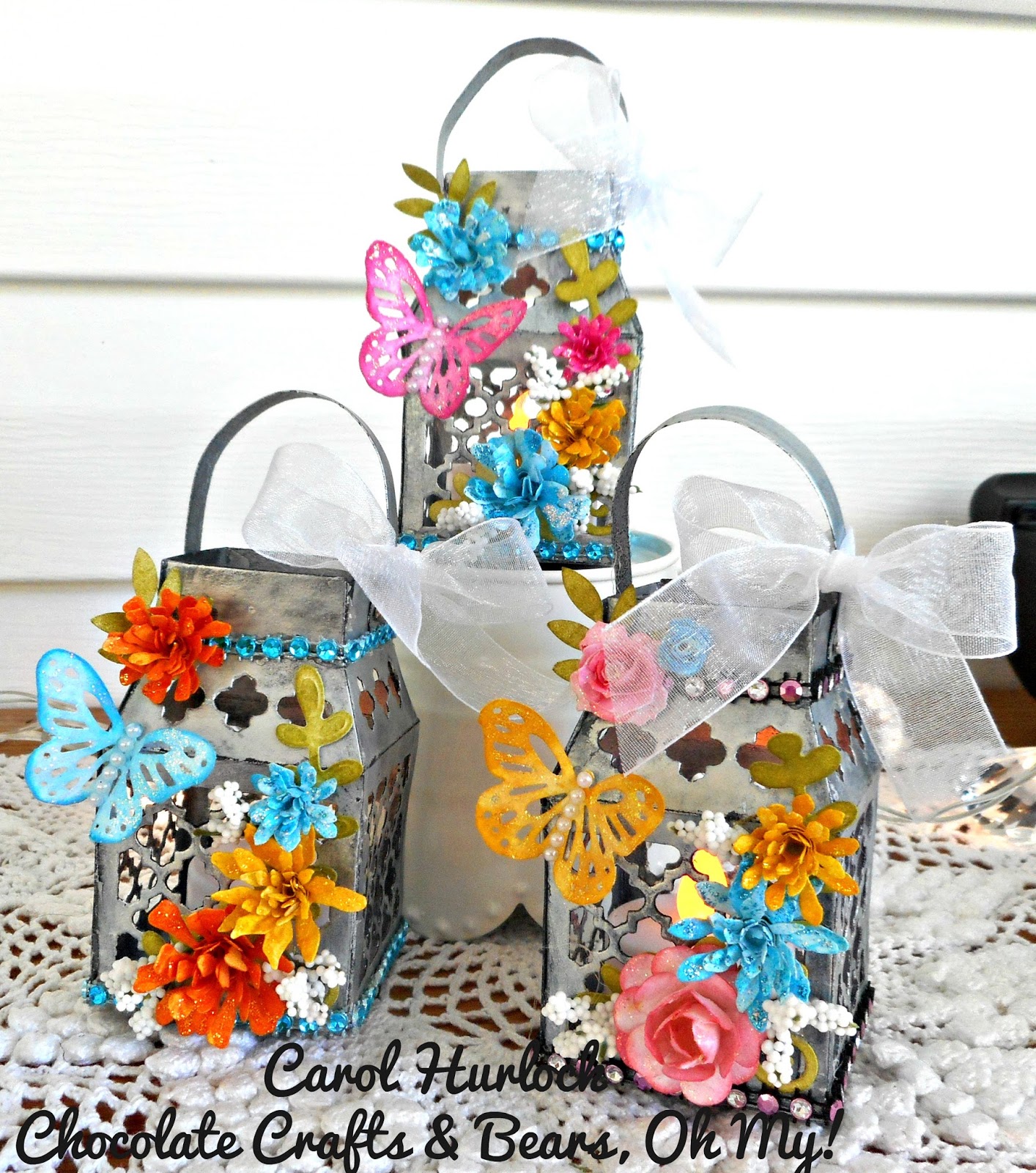 Chocolate Crafts and Bears, Oh My: Sizzix Butterfly Lantern