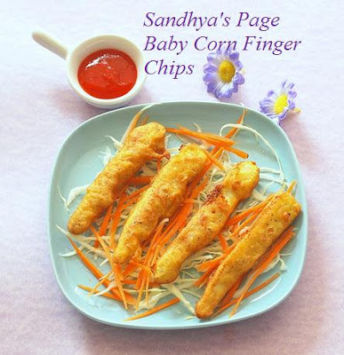 Sandhya's Page: Baby Corn Finger Chips