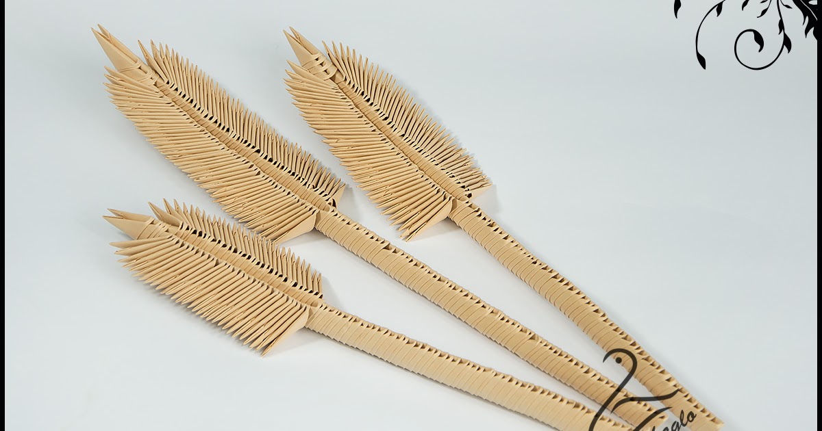 Origami 3d - mikaglo: 117. Kłosy z origami / 3d origami spikes