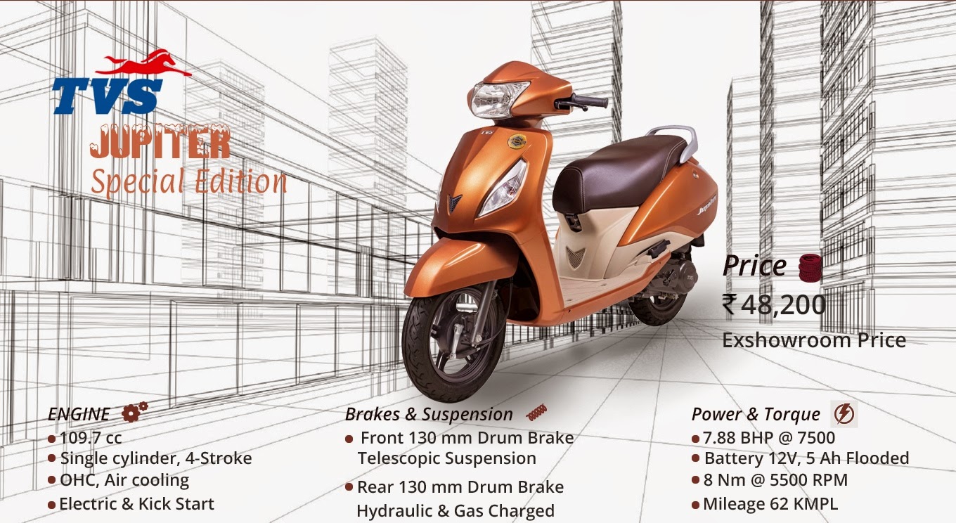 TVS JUPITER specifications,colours and prize ~ SHRISAI TVS