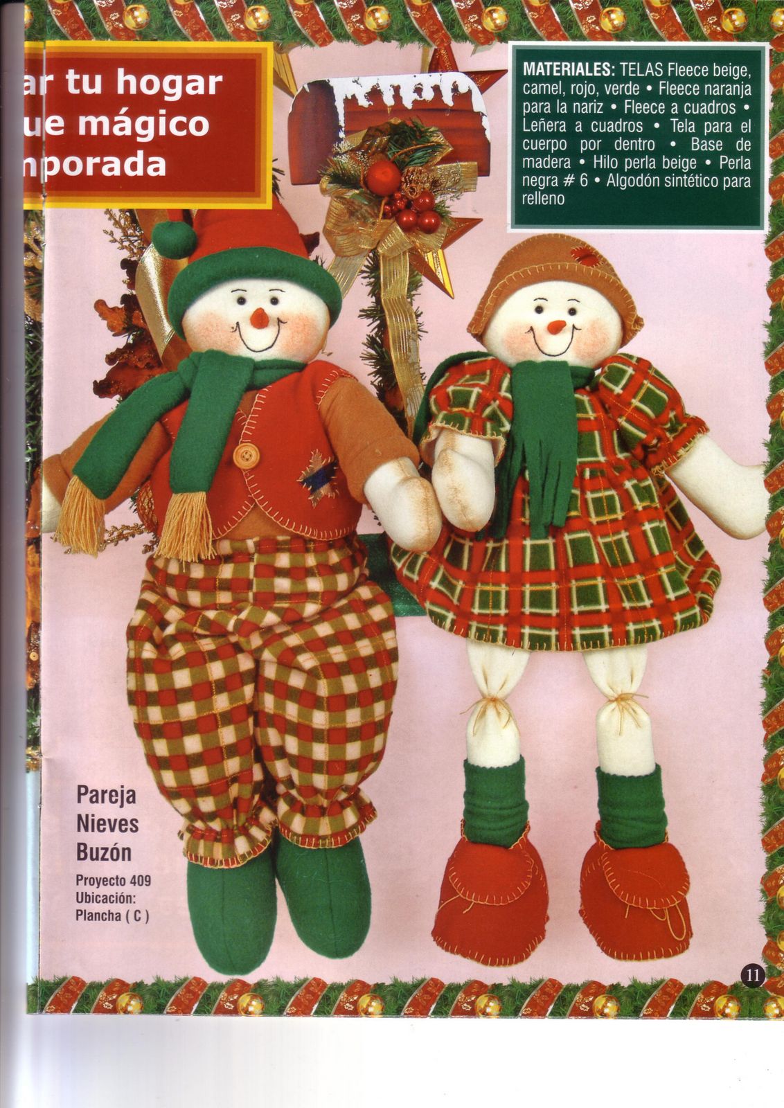 como hacer muñecos navideños de tela - Blog de Santa clauss