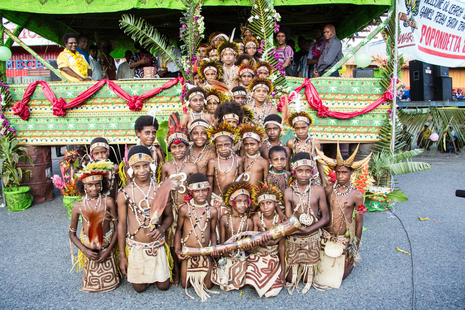 Oil Search Pacific Games Relay in Popondetta, Oro Province - Papua New ...