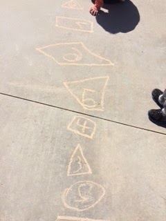 Right to the Core - Lessons for Kindergarten Teachers: Shape Hopscotch