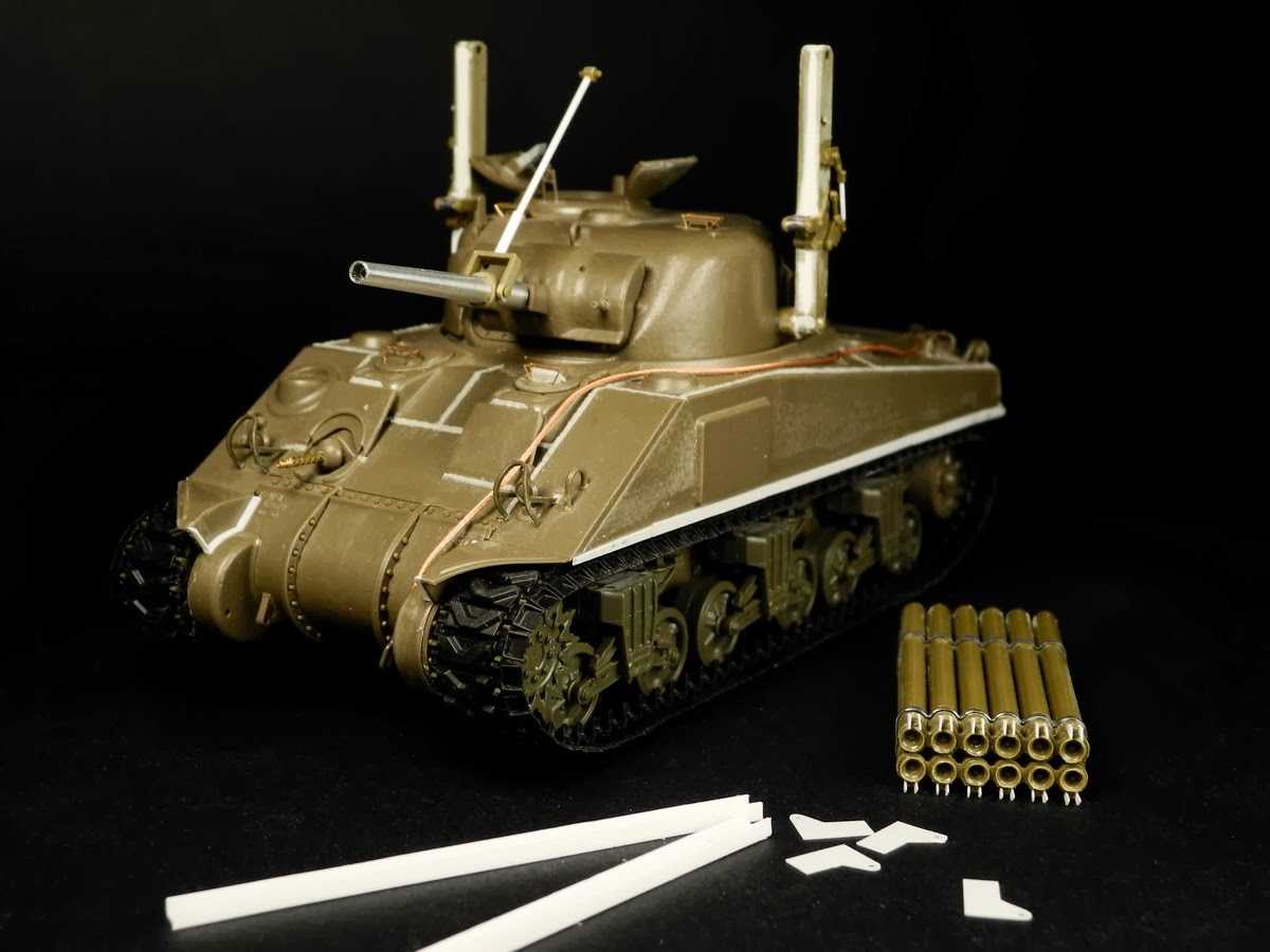 M4 Sherman with T34 rocket launcher (Calliope), Germany 1945 ...