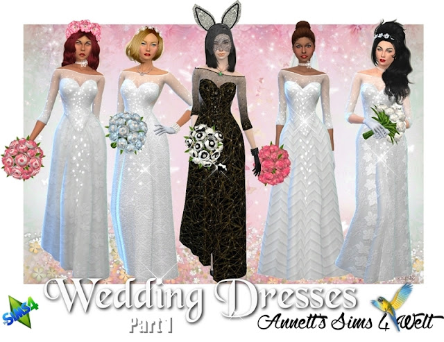 Annett's Sims 4 Welt: Wedding Dresses - Part 1