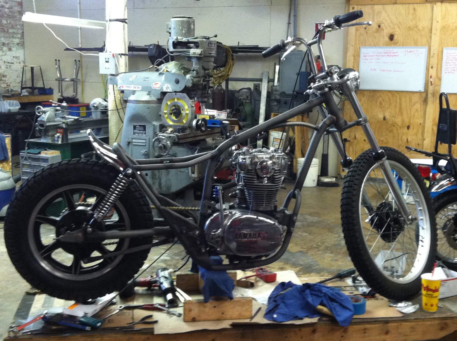 "Slight Hell" - Our Latest XS650 Build - Hughs Hand Built