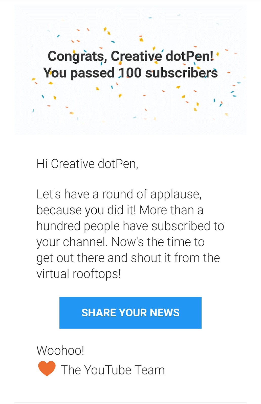 The YouTube Milestones