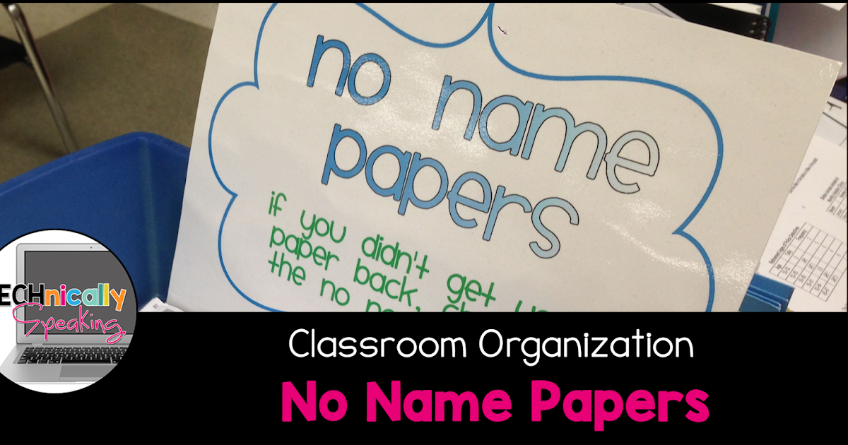 How I Deal with No Name Papers | Technically Speaking with Amy