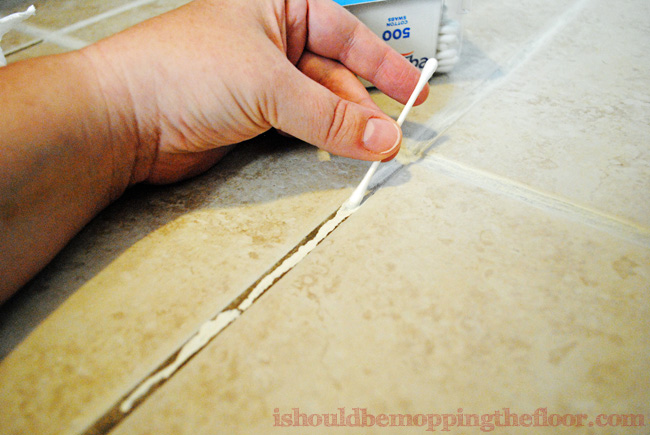 Change Grout Color with Polyblend Grout Renew | i should be mopping the ...